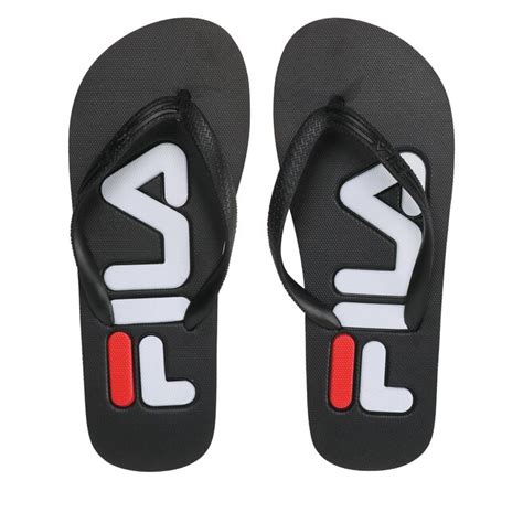 Japonki Fila Troy Slipper Teens FFT0016.80010 Czarny | eobuwie.com.pl