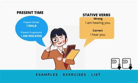 Present Time And Stative Verbs Difference PDF