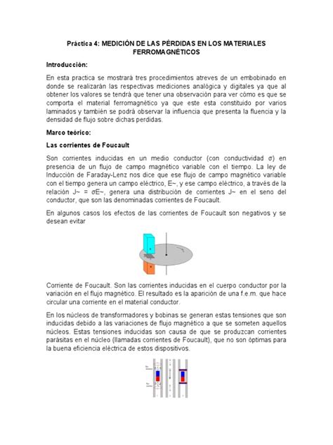 Prac 4 Medición De Las Pérdidas En Los Materiales Ferromagnéticos