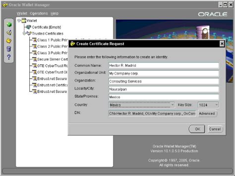 Oracle Wallet Manager