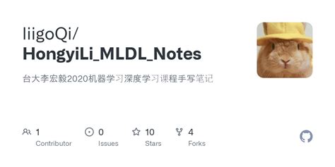 Github Liigoqi Hongyili Mldl Notes