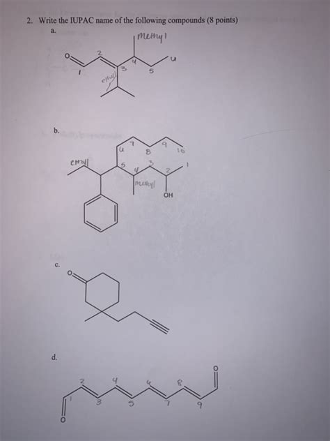 solved 1 circle and name all the functional groups in the