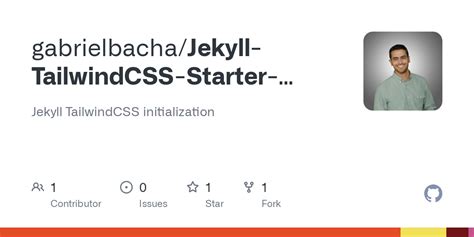 Github Gabrielbacha Jekyll Tailwindcss Starter Template Jekyll Tailwindcss Initialization
