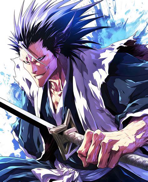 Kenpachi Zaraki Battle Ready Bleach Digital Art Print ⚔️ Infinite