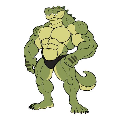 Rule 34 Alligator Alligatorid Anthro Balls Bara Barazoku Bulge