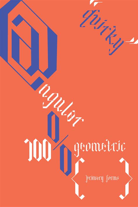 TYPEFACE DESIGN Angular On Behance