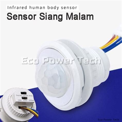 Jual Saklar Smart Sensor Gerak ON OFF Otomatis AC 220V PIR Teknologi Infrared IR Modul Siang