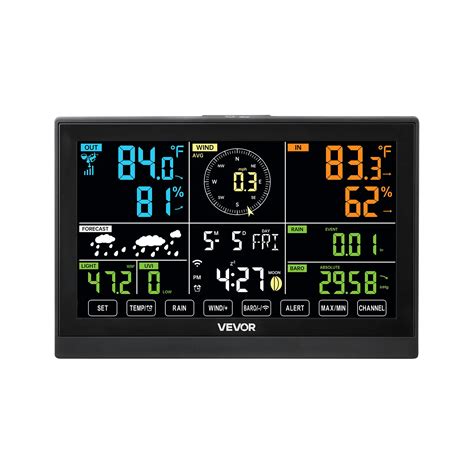 Vevor Weather Station With Wifi 7 In 1 75 Inch Display