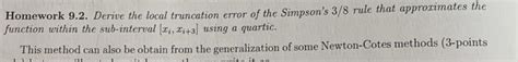 solved homework 9 2 derive the local truncation error of