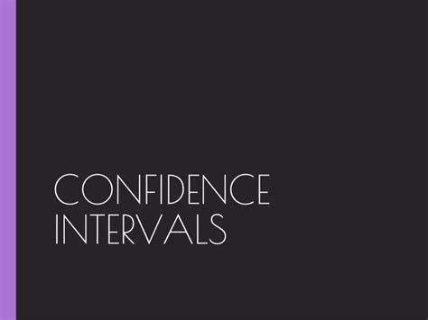ppt confidence intervals in statistics powerpoint presentation free