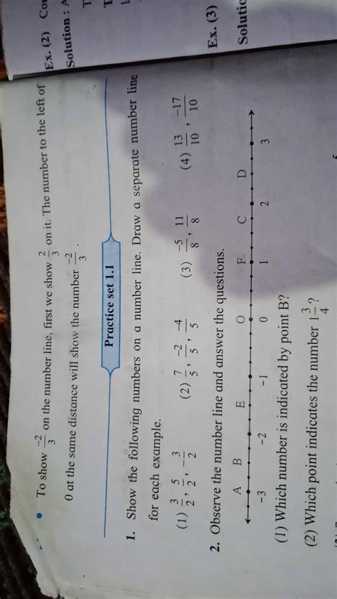 Observe The Number Line And Answer The Questions Filo