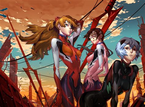 4k Neon Genesis Evangelion Blue Hair Fan Art Ayanami Rei Anime