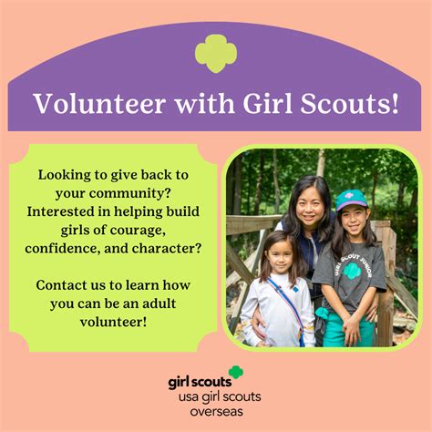 Girl Scouts Of America Volunteer At Randy Stambaugh Blog