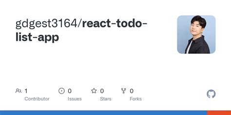 GitHub Gdgest React Todo List App