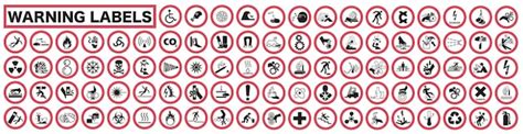 Premium Vector Collection Of Warning And Safety Signs Set Of Safety