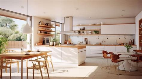 Premium Ai Image Stunning Kitchen Interiors Featuring Essential