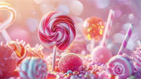 Background Of Bright Multi Colored Candiesdelicious Sweets Candies
