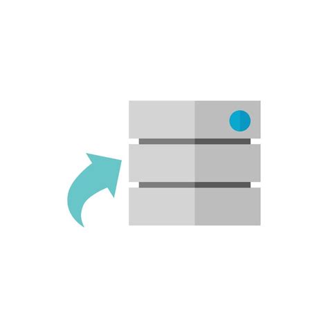 Database Icon In Flat Color Style Hardisk Upload File Server Web Hosting 38043373 Vector Art