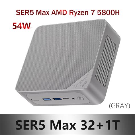 Beelink SER5 Max Ryzen 7 5800H TDP 54W Mini PC Win 11 Pro AMD DDR4 RAM M 2 SSD 5560U WiFi6 BT5 2