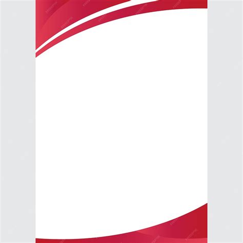 Premium Vector Brochure Template Background With Red Curve And Space For Article Text Design