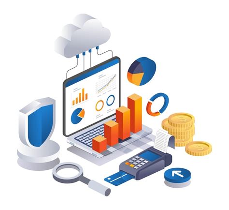 Premium Vector Cloud Server Business Data Analyst