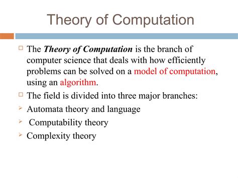 Introduction To Theory Of Computation Ppt Computing Technology And Computing