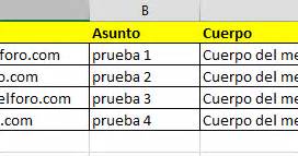 VBA Enviar Un Email Desde Excel EXCEL FORO EJERCICIOS EJEMPLOS SOLUCIONES DUDAS