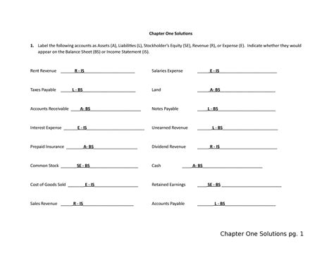 Additional Problems Chapter One Solutions Updated Chapter One