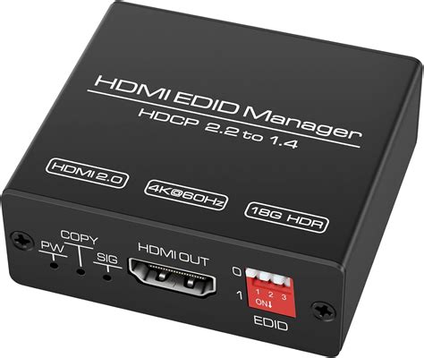 Amazon | CMSTEDCD HDMI EDID エミュレータマネージャー 4K 予言 8 拡張ディスプレイ 識別データモード ...
