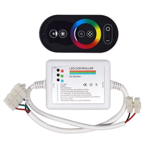 led controller dc12 24v wireless radio frequency colorful press remote