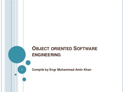 Object Oriented Design Software Engineering Object Oriented Class