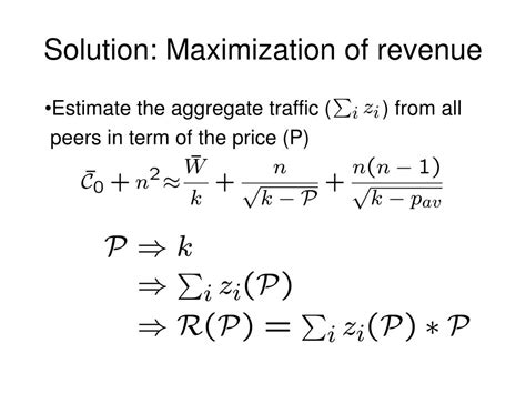 Ppt Interaction Of Isps Distributed Resource Allocation And Revenue Maximization Powerpoint