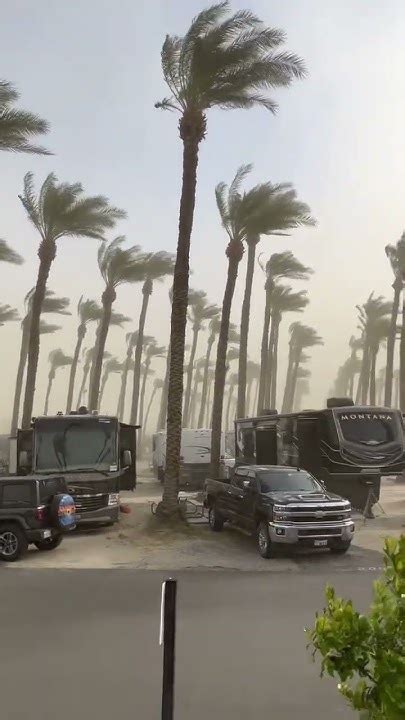 Sand And Wind Storm Palm Springs Ca Full Time Rv Life Shorts