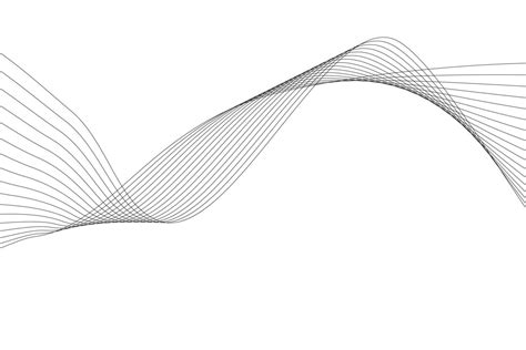 Abstract Line Wave White Background Modern Wavy Line Abstract