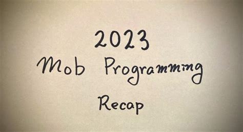 Elizabeth Mccready ♿ 🦓 😺 On Linkedin 2023 Mob Programming Recap