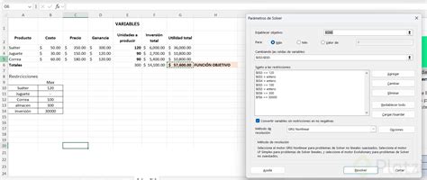 Instalación Y Uso De Solver En Excel Para Optimización