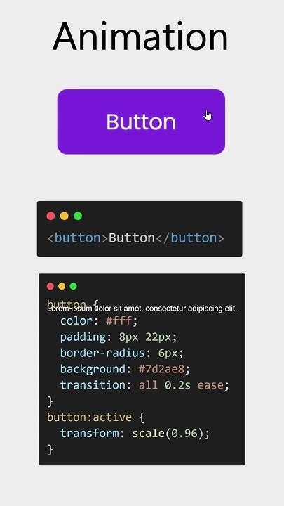 Button Click Animation In Html And Css Youtube