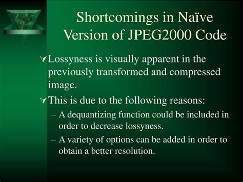 ppt jpeg2000 image compression standard powerpoint presentation free