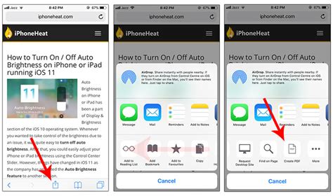 How To Save Web Page As PDF In IOS 11 On IPhone And IPad