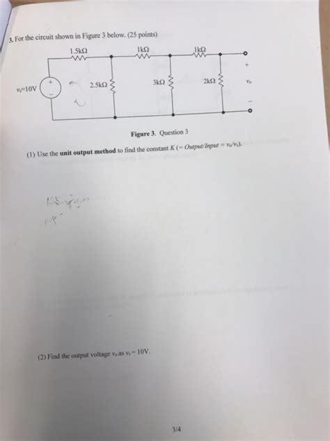 solved 3 for the circuit shown in figure 3 below 25
