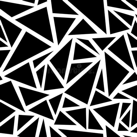 Triangles Geometric Abstract Shapes Flat Silhouette Seamless Pattern