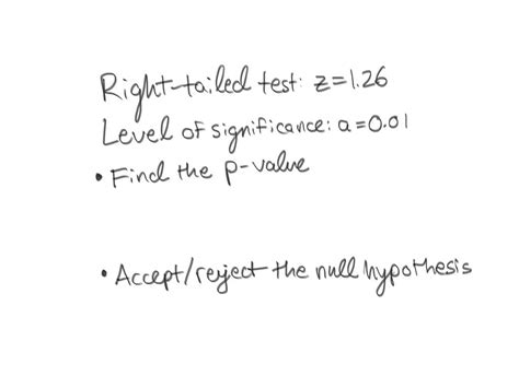 Solved Find The P Value For The Indicated Hypothesis Test With The