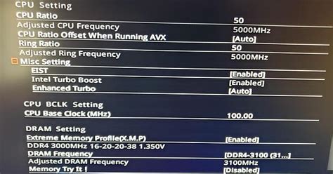 Overclock Settings Album On Imgur