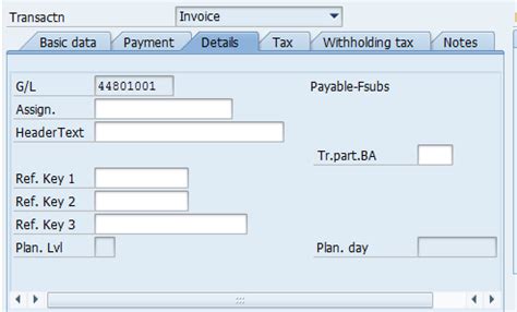 Solved FB Header Contract Filed In Details Tab SAP Community