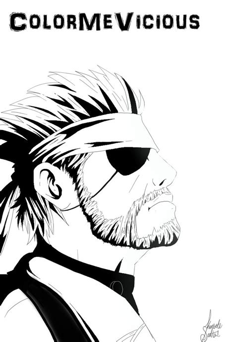 Naked Snake UNCOLORED By ColorMeVicious On DeviantArt