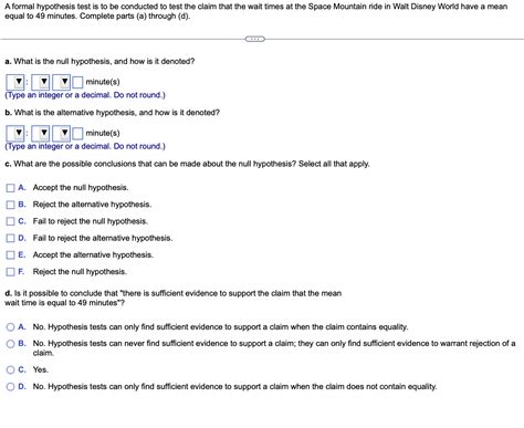 Solved A Formal Hypothesis Test Is To Be Conducted To Test