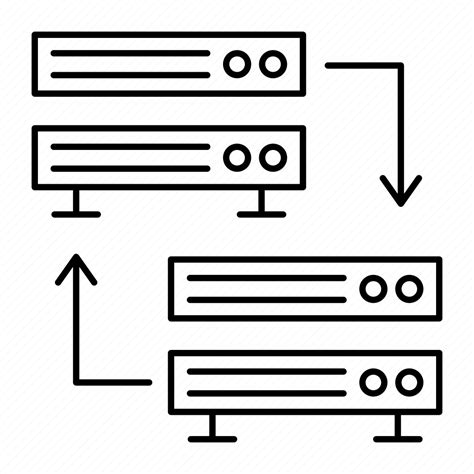 Connect Database Mainframe Server Icon Download On Iconfinder