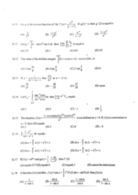 Solution Iit Jee Mathematics 2014 Question Bank On Method Of Differentiation Indefinite And