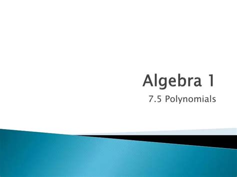 PPT Algebra PowerPoint Presentation Free Download ID