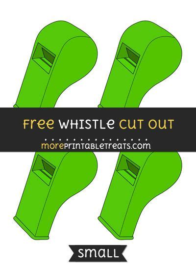 Free Whistle Cut Out Small Size Printable